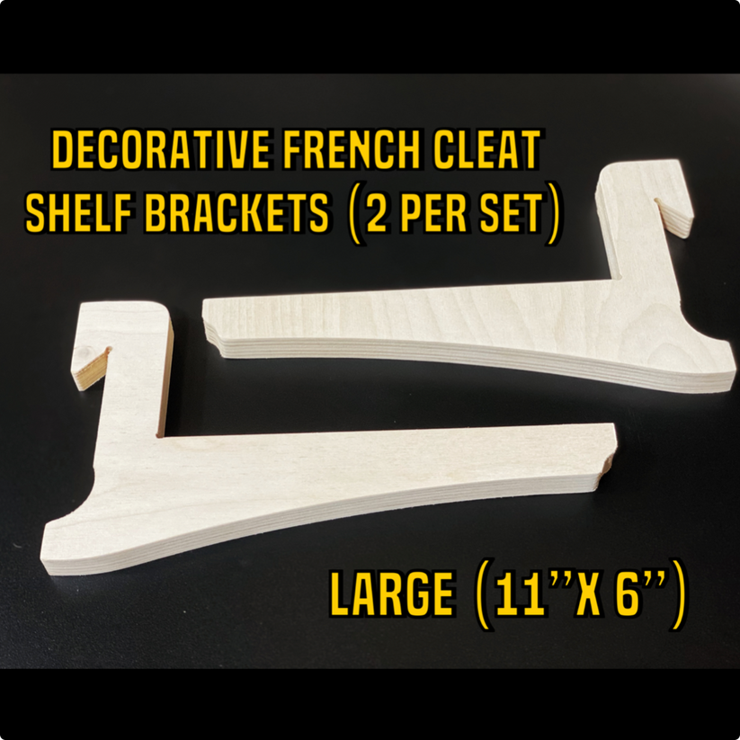 DIGITAL FILE - French Cleat Brackets, 2 Styles, 2 Sizes – A Glimpse Inside