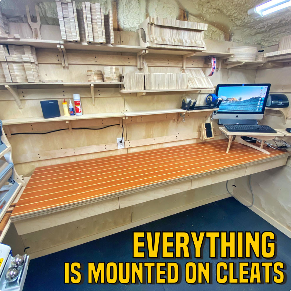 FRENCH CLEAT, 2 pack, 8 ft of total length – A Glimpse Inside