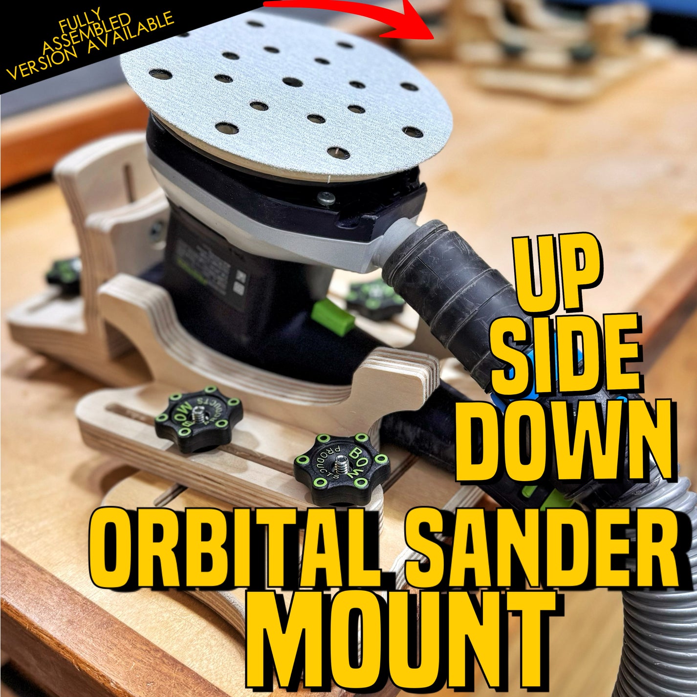 The "ORIGINAL" Upside Down ORBITAL SANDER Mount – A Glimpse Inside