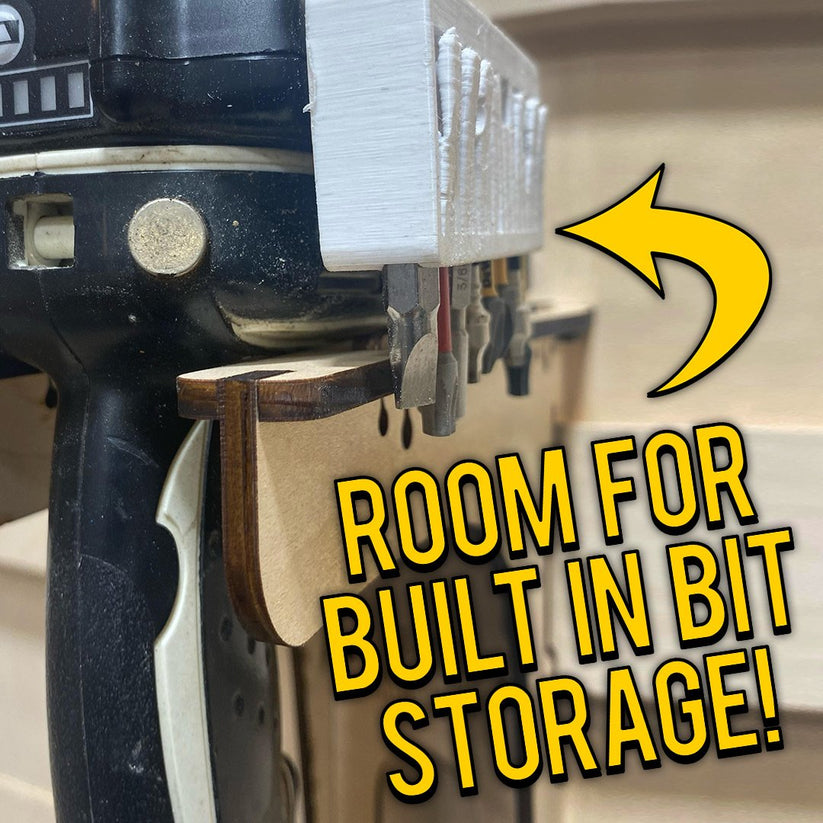 Laser Cut Drill Holder with French Cleat – A Glimpse Inside