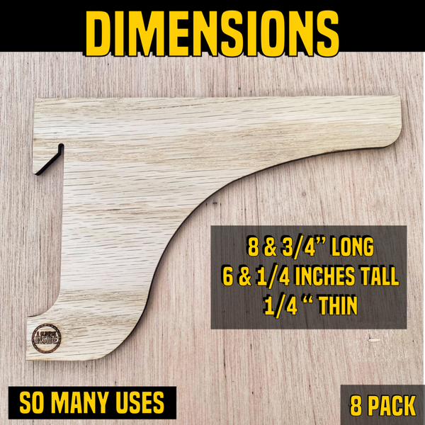 Thin FRENCH CLEAT Brackets, 8 pack – A Glimpse Inside